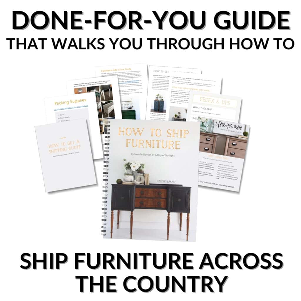 How to Ship Furniture Video Tutorial - A Ray of Sunlight Shop